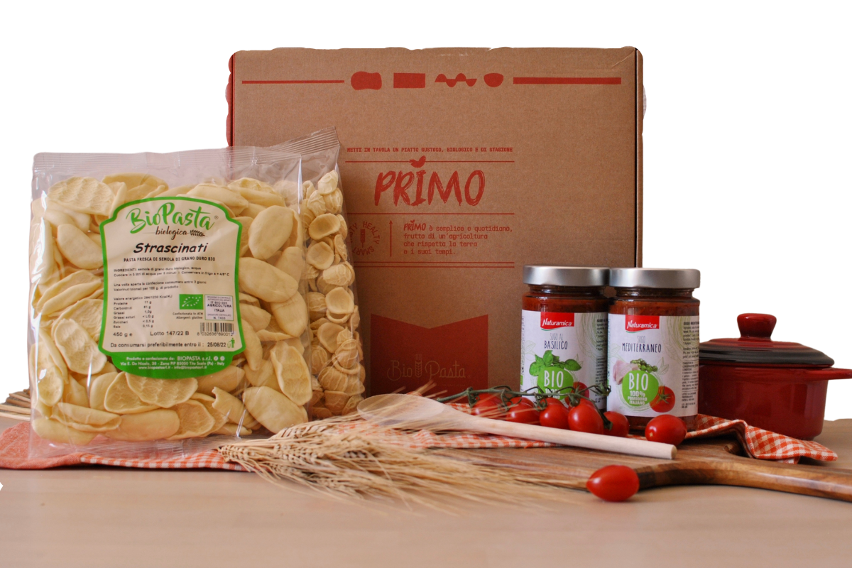 Gift box - 2 Packs of Basil Sauce / Paccheri - Dried Pasta – biopasta